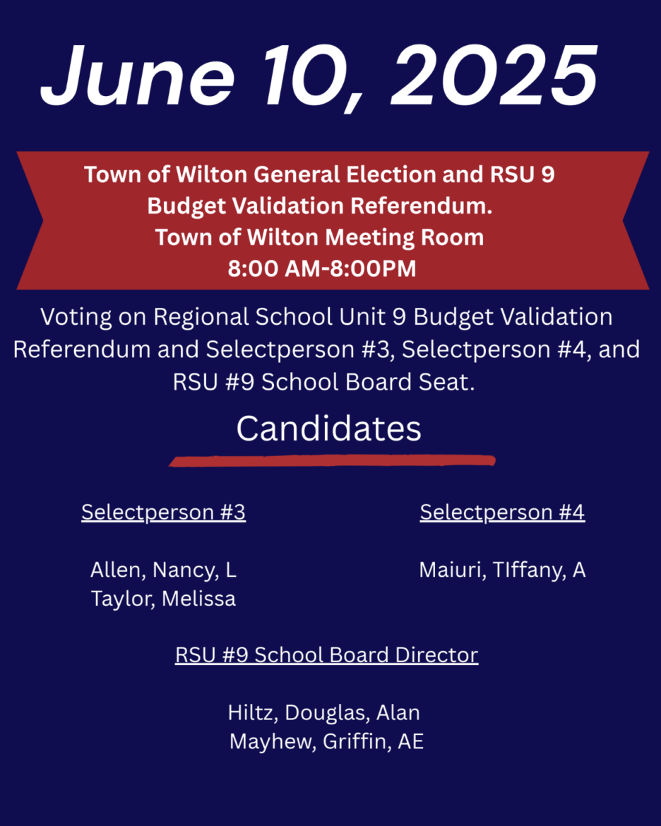 General Election and School Budget Referendum – Town of Wilton, Maine